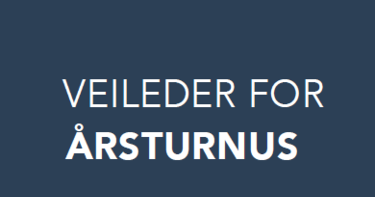 Ny felles veileder om årsturnus